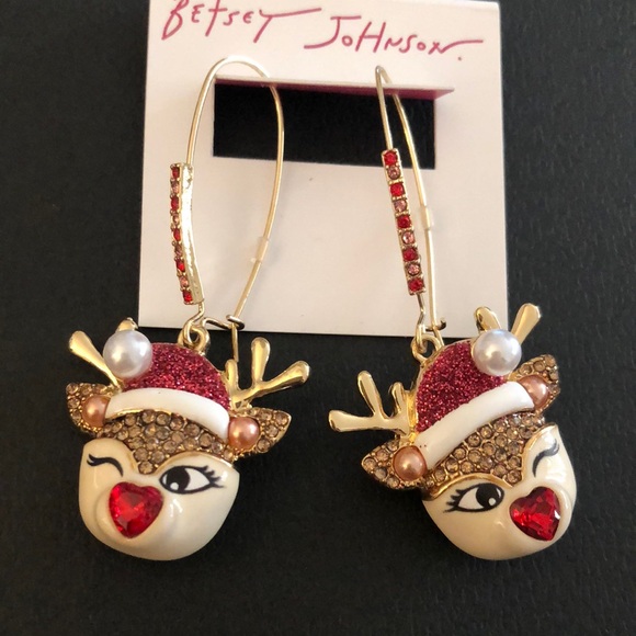 Betsey Johnson | Jewelry | Betsey Johnson Jingle Bell Bling Winking ...